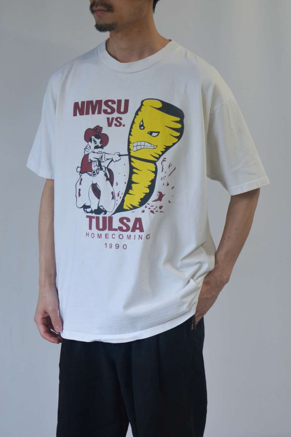 古着–90's "made in USA" H.L.MILLER GOLD 両面プリント Tシャツ – 【古着通販】Gleeful Web Store